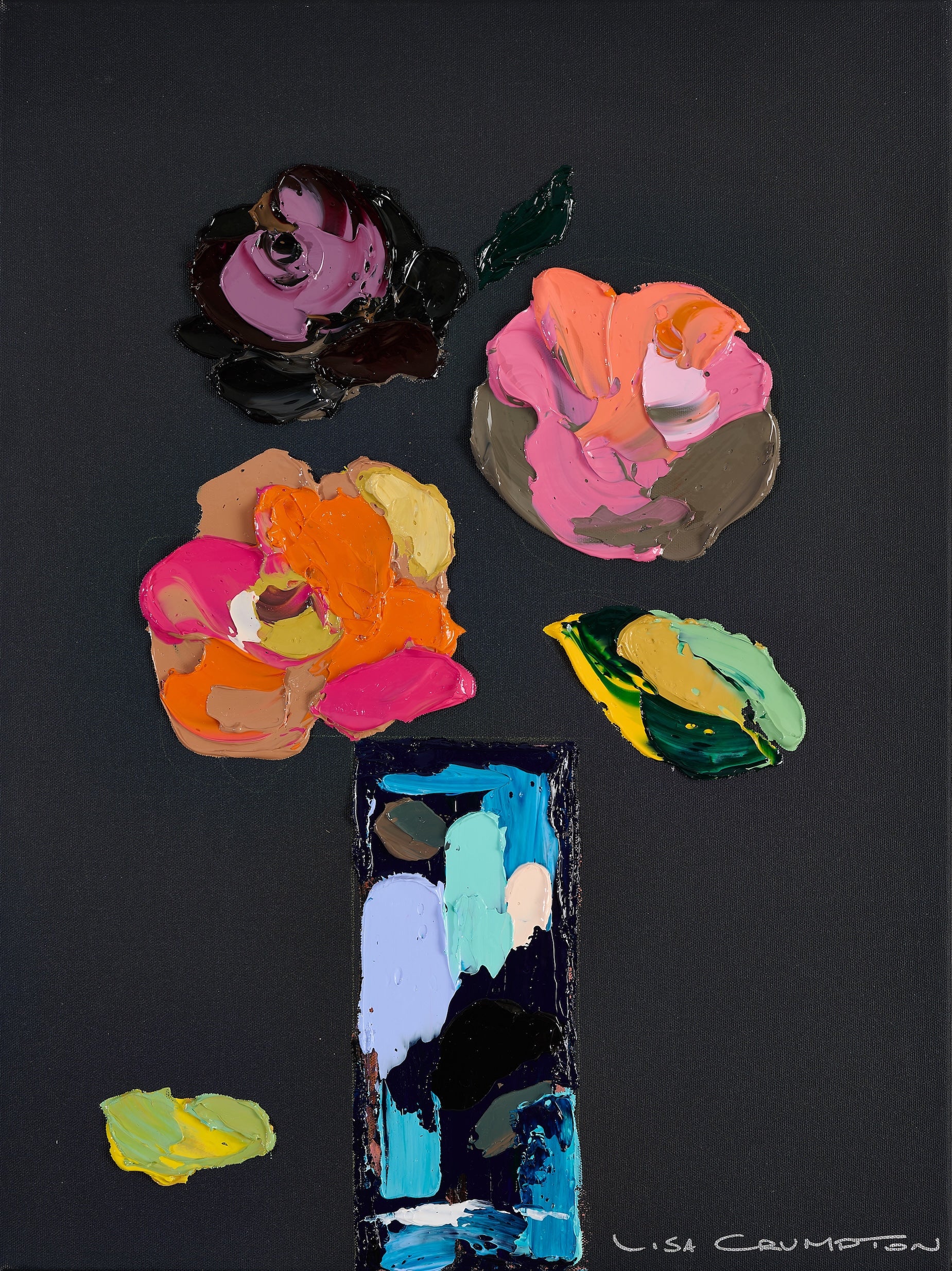 Palette of Petals l | Vibrant Wall Art | Ruthanne Collection